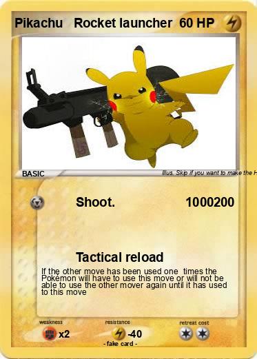 Pokémon Pikachu Rocket launcher - Shoot. 1000 - My Pokemon Card