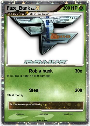 Pokémon Faze Bank - Rob a bank - My Pokemon Card