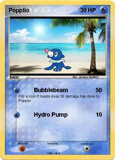 Pokémon Popplio 96 96 - Bubblebeam - My Pokemon Card
