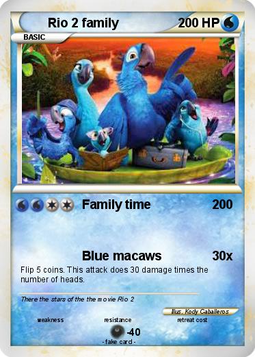 Pokémon Rio 2 family - Family time - My Pokemon Card
