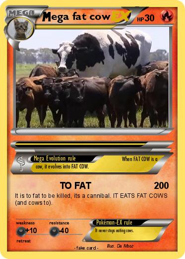Pokémon ega fat cow - TO FAT - My Pokemon Card