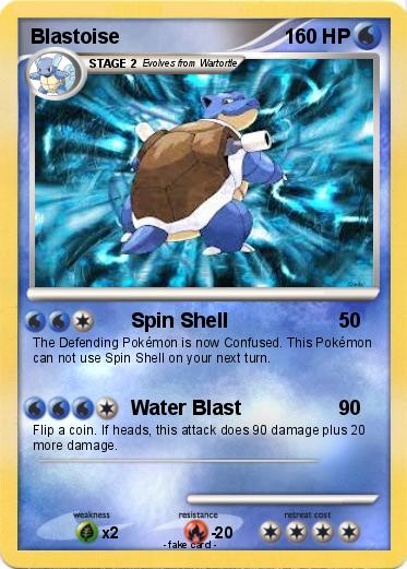 Pokémon Blastoise 886 886 - Spin Shell - My Pokemon Card