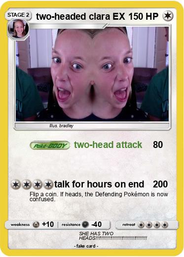 Pokémon two headed clara EX - two-head attack - My Pokemon Card