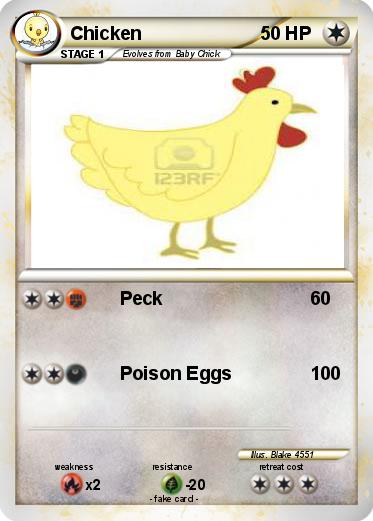 Pokémon Chicken 387 387 - Peck - My Pokemon Card