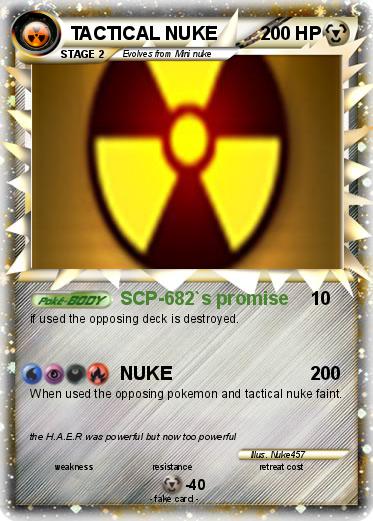 Pokémon TACTICAL NUKE 28 28 - SCP-682`s promise - My Pokemon Card