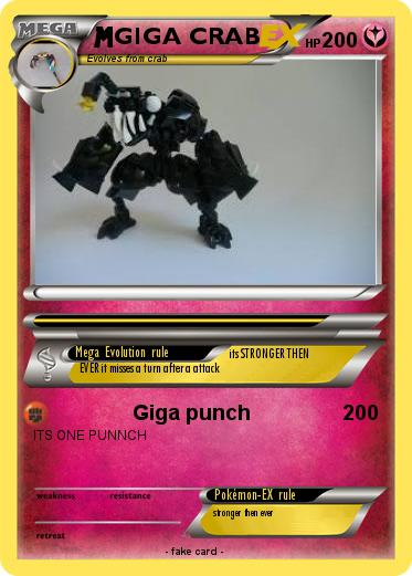 Pokémon GIGA CRAB - Giga punch - My Pokemon Card