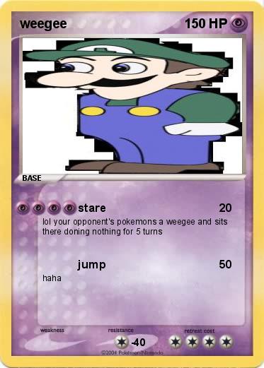 Pokémon weegee 44 44 - stare - My Pokemon Card