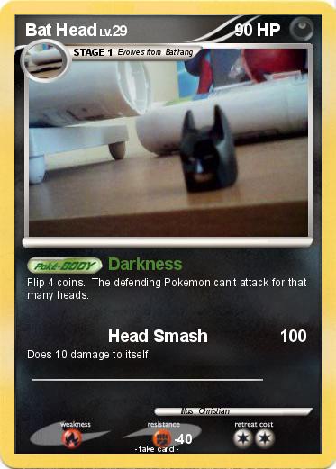 Pokémon Bat Head - Darkness - My Pokemon Card