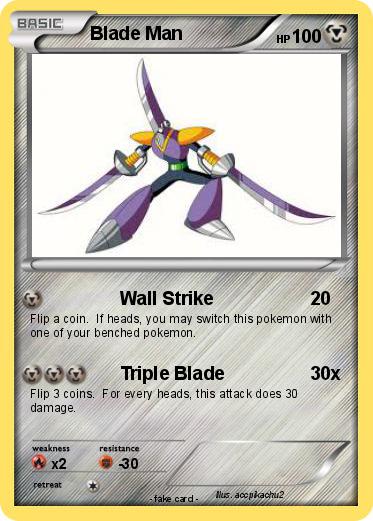 Pokémon Blade Man 1 1 - Wall Strike - My Pokemon Card