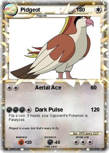 Pokémon Pidgeot 176 176 - Aerial Ace - My Pokemon Card
