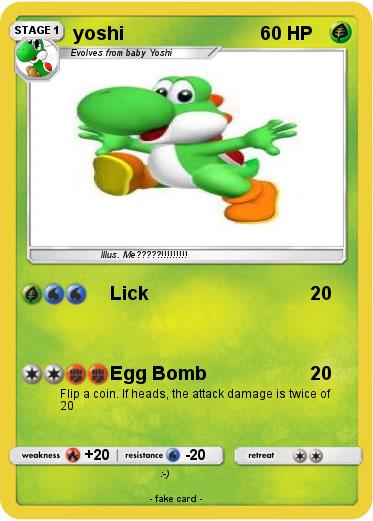 Pokémon yoshi 4013 4013 - Lick - My Pokemon Card