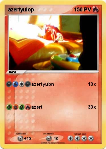 Pokémon azertyuiop 1 1 - azertyubn - Ma carte Pokémon