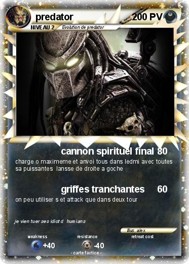 Pokémon predator 243 243 - cannon spirituel final - Ma carte Pokémon
