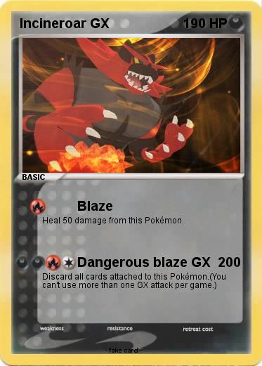 Pokémon Incineroar GX 5 5 - Blaze - My Pokemon Card