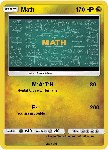 Pokémon Math 211 211 - M:A:T:H - My Pokemon Card