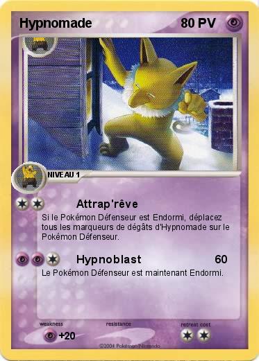 Pokémon Hypnomade - Attrap'rêve - Ma carte Pokémon