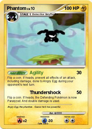 Pokémon Phantom 665 665 - Agility - My Pokemon Card