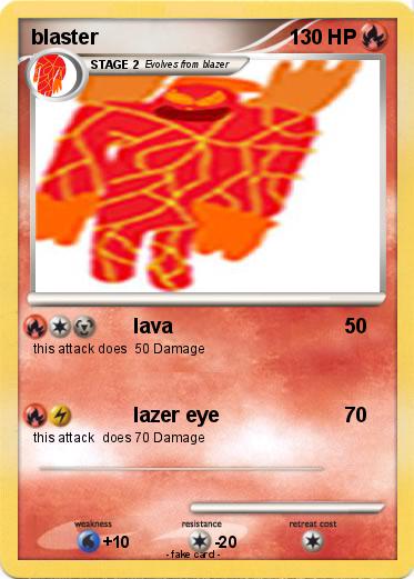 Pokémon blaster 120 120 - lava - My Pokemon Card
