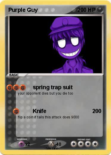 Pokémon Purple Guy 144 144 - spring trap suit - My Pokemon Card