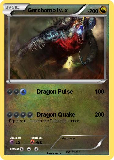 Pokémon Garchomp lv x 11 11 - Dragon Pulse - My Pokemon Card