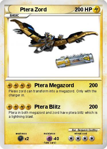 Pokémon Ptera Zord 1 1 - Ptera Megazord - My Pokemon Card