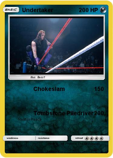 Pokémon Undertaker 1028 1028 - Chokeslam - My Pokemon Card