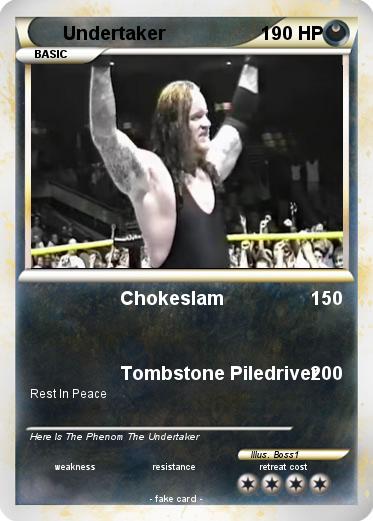 Pokémon Undertaker 1007 1007 - Chokeslam - My Pokemon Card