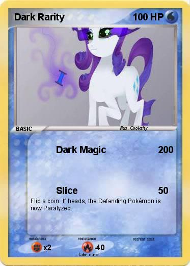 Pokémon Dark Rarity 1 1 - Dark Magic - My Pokemon Card