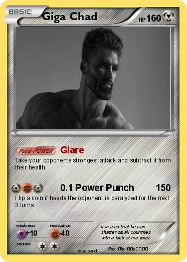 Pokémon Giga Chad 10 10 - Glare - My Pokemon Card