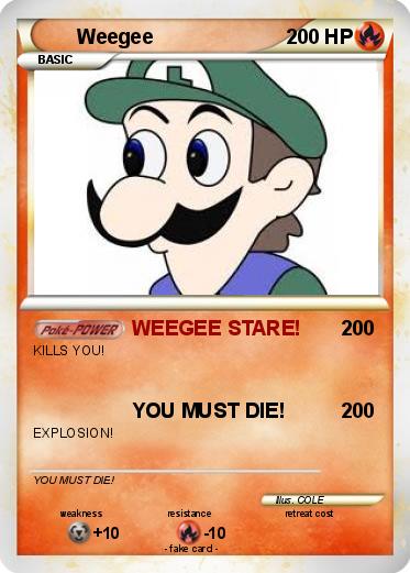 Pokémon Weegee 702 702 - WEEGEE STARE! - My Pokemon Card