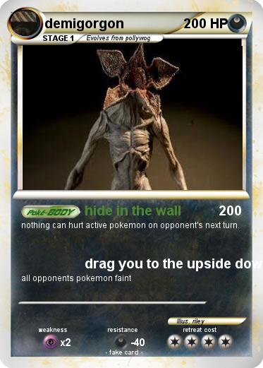 Pokémon demigorgon - hide in the wall - My Pokemon Card