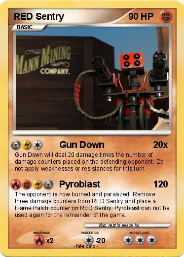 Pokémon RED Sentry 1 1 - Gun Down - My Pokemon Card