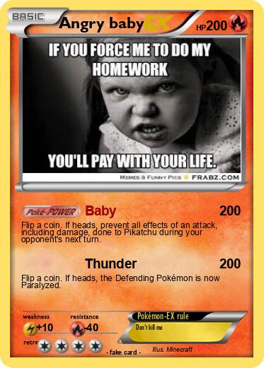 Pokémon Angry baby 114 114 - Baby - My Pokemon Card