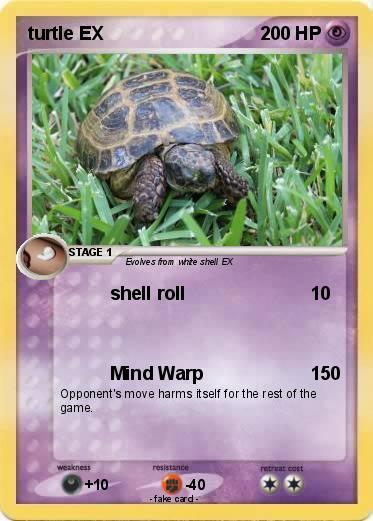 Pokémon turtle EX 1 1 - shell roll - My Pokemon Card