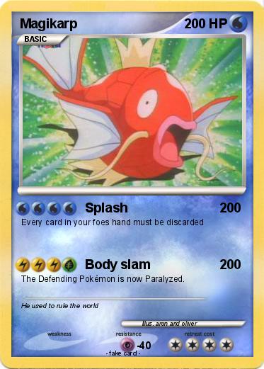 Pokémon Magikarp 1222 1222 - Splash - My Pokemon Card