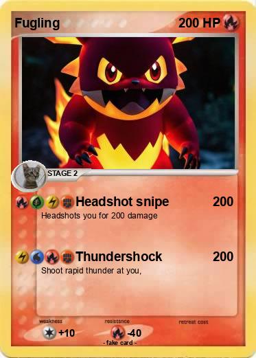 Pokémon Fugling - Headshot snipe - My Pokemon Card