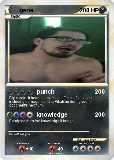 Pokémon gene 69 69 - punch - My Pokemon Card