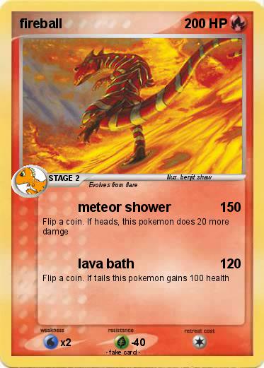 Pokémon fireball 185 185 - meteor shower - My Pokemon Card