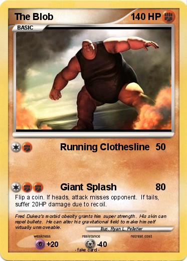 Pokémon The Blob 8 8 - Running Clothesline - My Pokemon Card