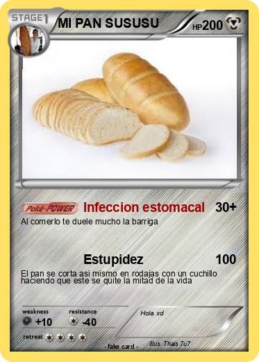 Pokémon MI PAN SUSUSU - Infeccion estomacal - Mi carta pokémon