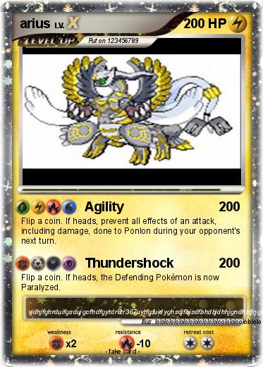 Pokémon arius 3 3 - Agility - My Pokemon Card