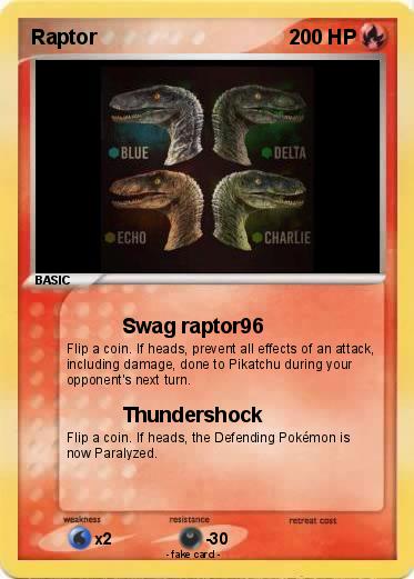 Pokémon Raptor 287 287 - Swag raptor96 - My Pokemon Card