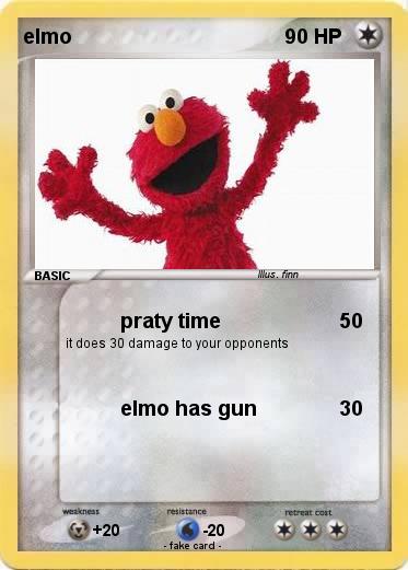Pokémon elmo 1022 1022 - praty time - My Pokemon Card