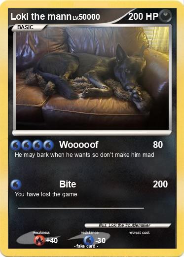 Pokémon Loki the mann - Wooooof - My Pokemon Card
