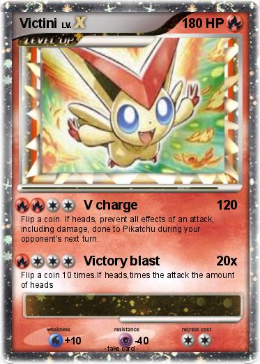 Pokémon Victini 3290 3290 - V charge - My Pokemon Card