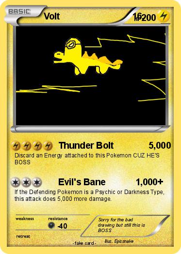Pokémon Volt 16 16 - Thunder Bolt 5,000 - My Pokemon Card
