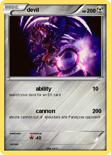 Pokémon devil 795 795 - ability - My Pokemon Card