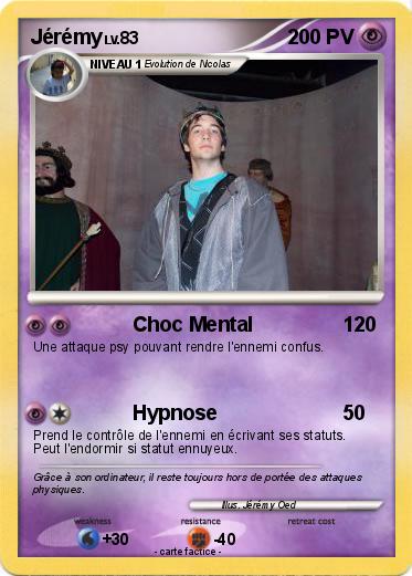 Pokémon Jeremy 415 415 - Choc Mental - Ma carte Pokémon