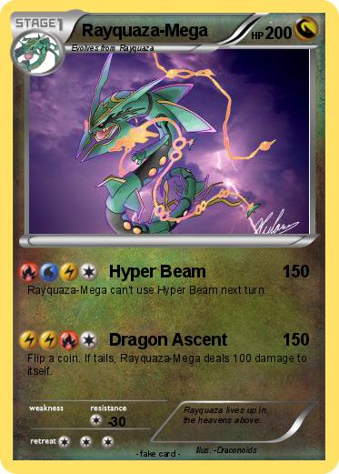Pokémon Rayquaza Mega - Hyper Beam - My Pokemon Card