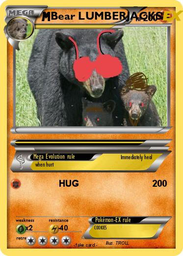 Pokémon Bear LUMBERJACKS - HUG - My Pokemon Card